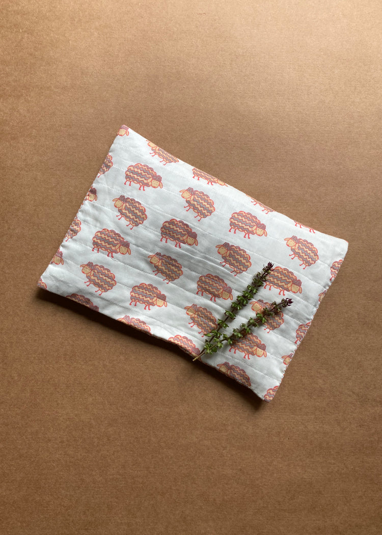 Mustard Seed Pillow - Sheep | Rai Takiya Sheep print – The Almirah Store